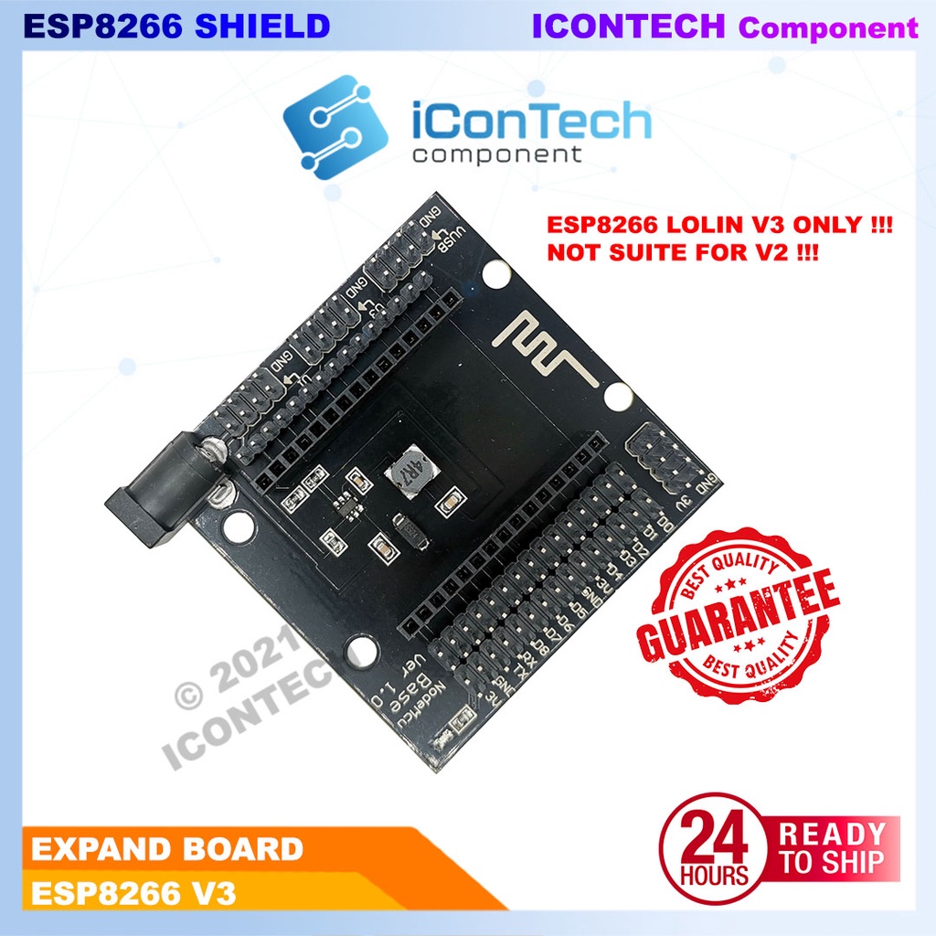 Esp8266 Expansion Board Esp8266 Io Expand 8266 Icontech Shopee Malaysia