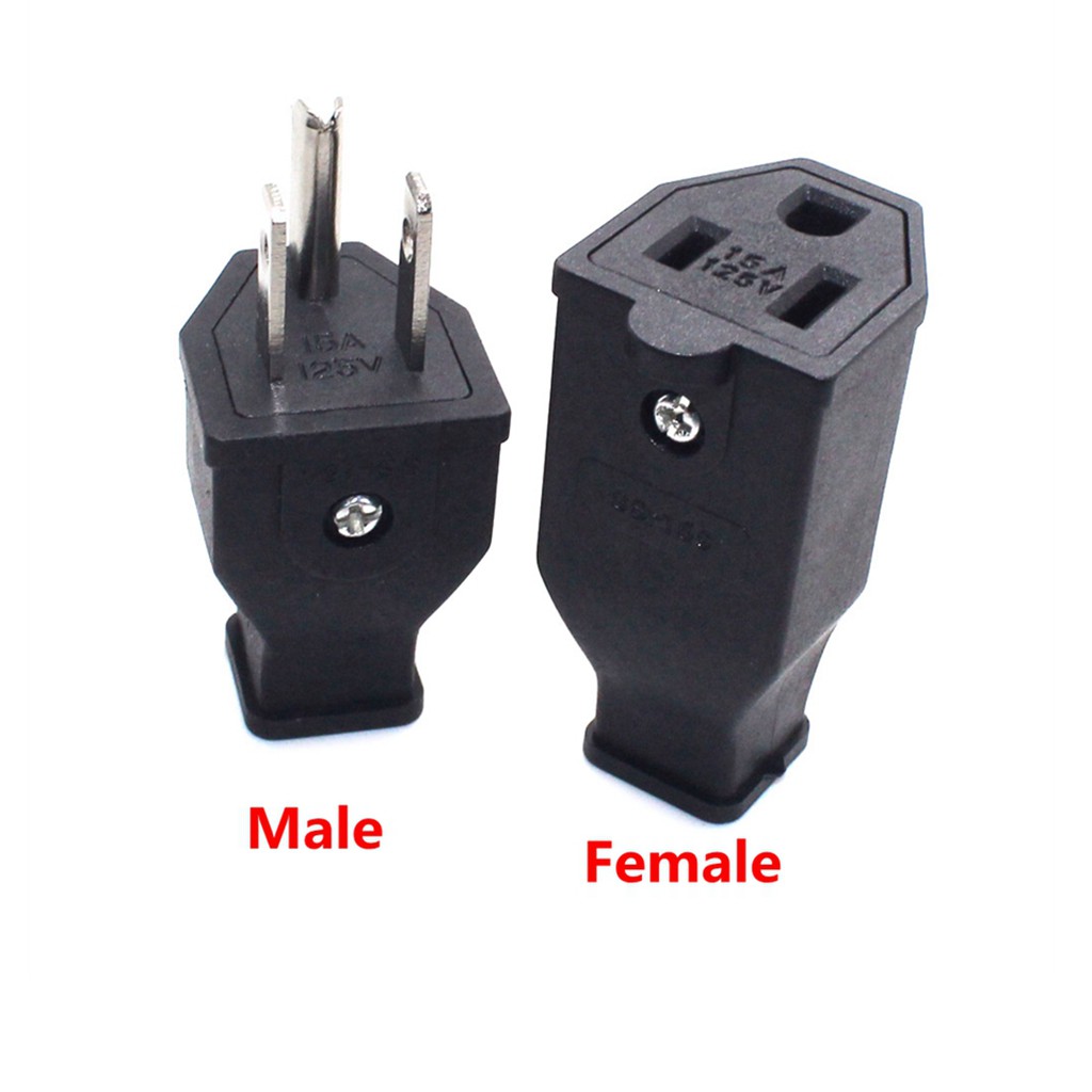 US American 3 Pins Industrial AC Electrical Power Rewireable Plug Male ...