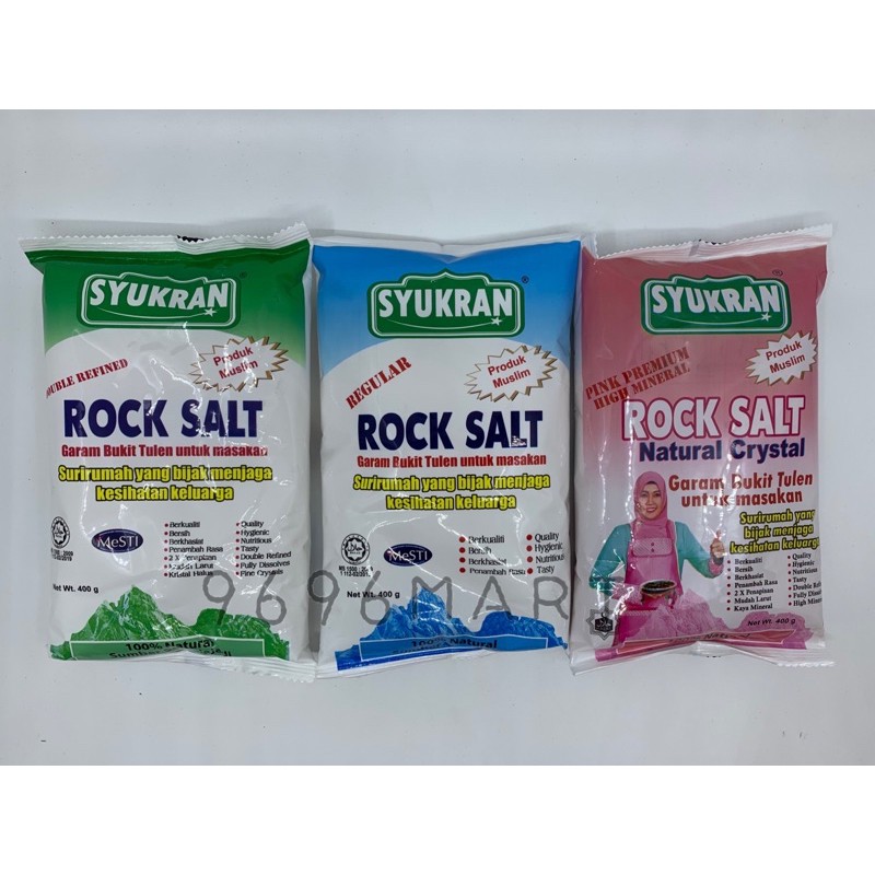 SYUKRAN ROCK SALT 400G | Shopee Malaysia