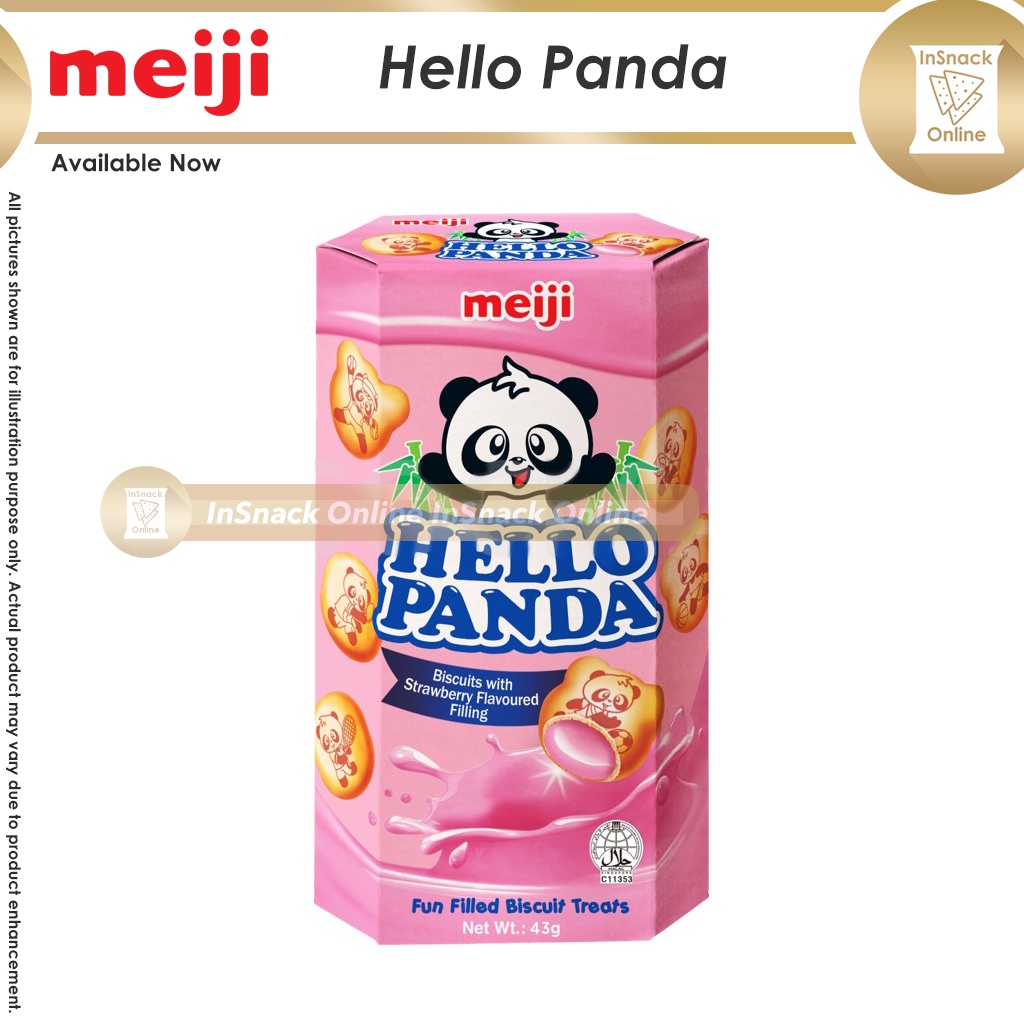 Meiji Hello Panda 43g Biscuit Biskut Chocolate Coklat 零食snack | Shopee ...