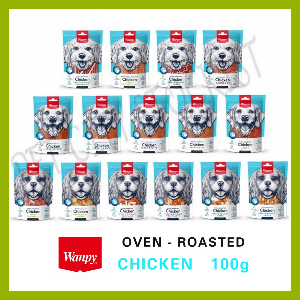 Wanpy Dog Treats (Variation of Chicken 100g) | Shopee Malaysia