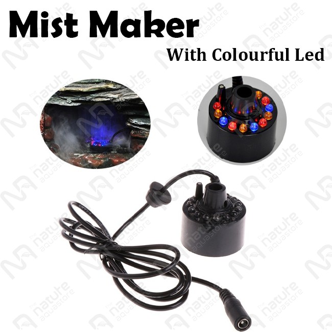 Aquaworld Mist Maker With Colourful Led for Water Fountain Aquarium 造雾器 ...