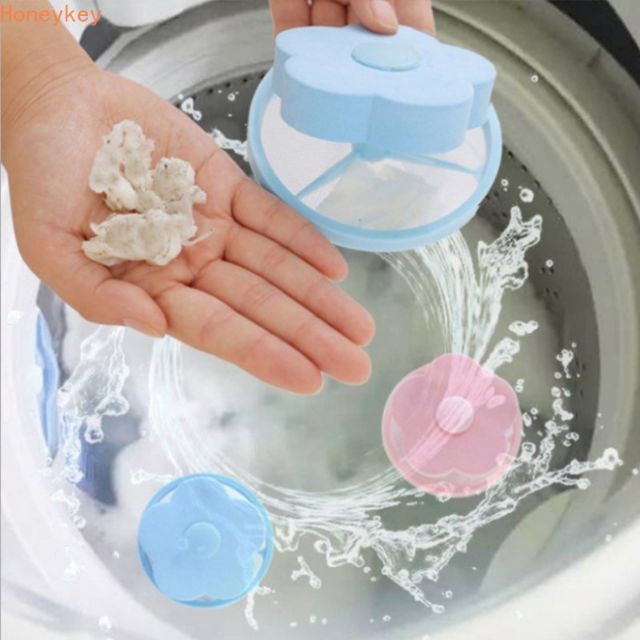 Shape Washing Machine Hair Removal Laundry Ball Floating Clean Net Bag ...