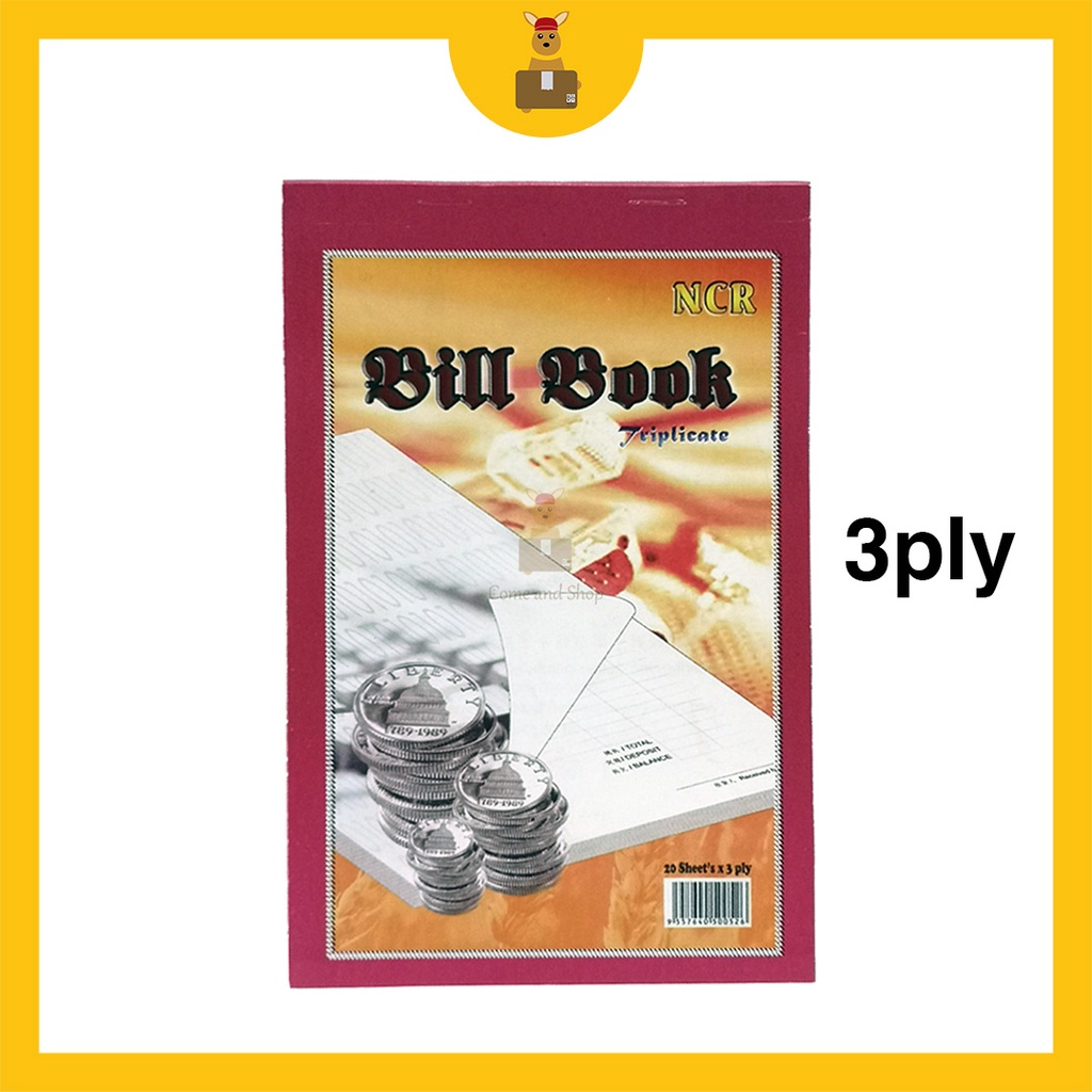 BILL BOOK NCR with Numbering (2ply x 30 sheets \ 3ply x 20 sheets | 5 ...