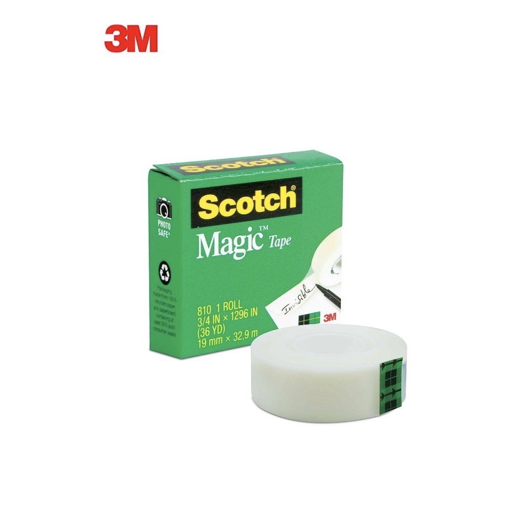 3M Scotch Invisible Matte Adhesive Magic Tape (19mm x 32.9m) | Shopee ...