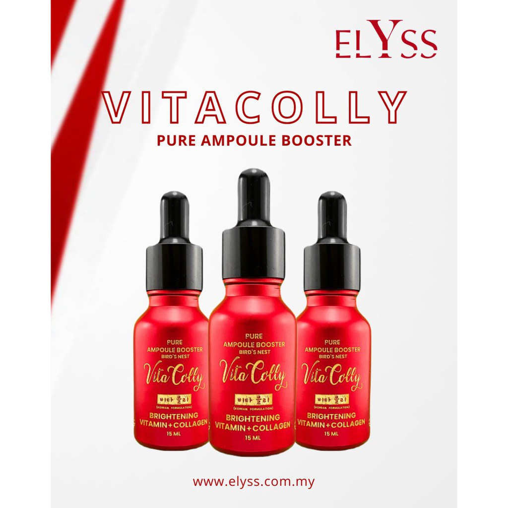 ELYSS_PURE AMPOULE BOOSTER VITA COLLY_BRIGHTENING VITAMIN+COLLAGEN ...