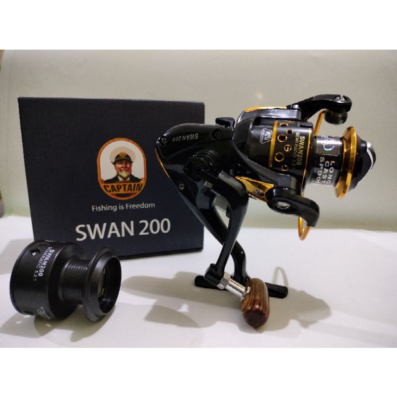 Captain SWAN REEL 200, SPINNING, 9+1 BALL BEARING, ORIGINAL, ONE WAY ...