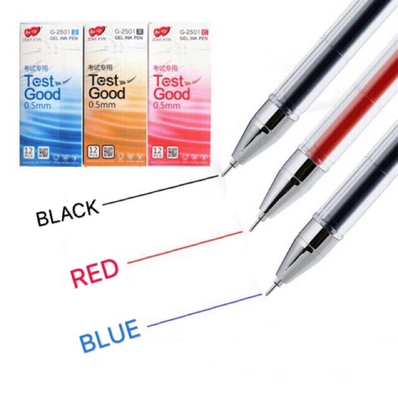 GP-2501 Test Good Gel Pen Black Only (12 pcs per box) | Shopee Malaysia