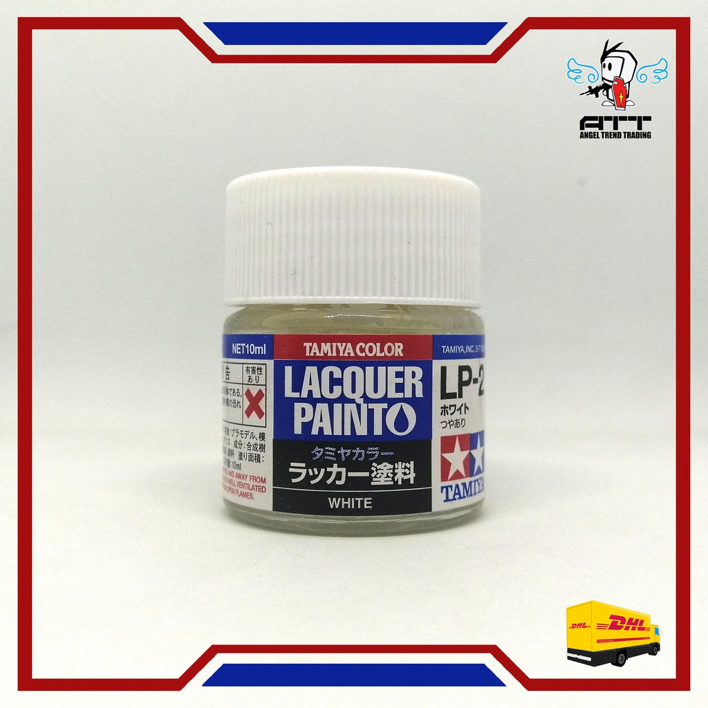 TAMIYA LP-2 WHITE LACQUER PAINT 10ML (Gunpla Gundam Paint ModelKit ...