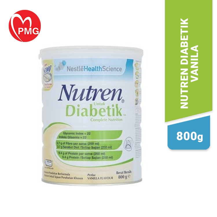 [PMG PHARMACY] Nutren Diabetik Vanilla 800g Can - specially designed ...