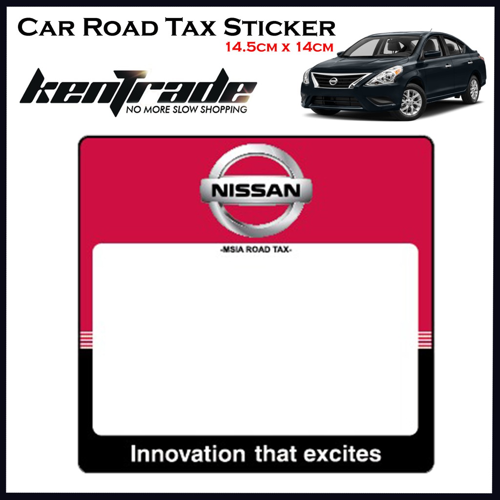 Car Road Tax Sticker NISSAN | Shopee Malaysia