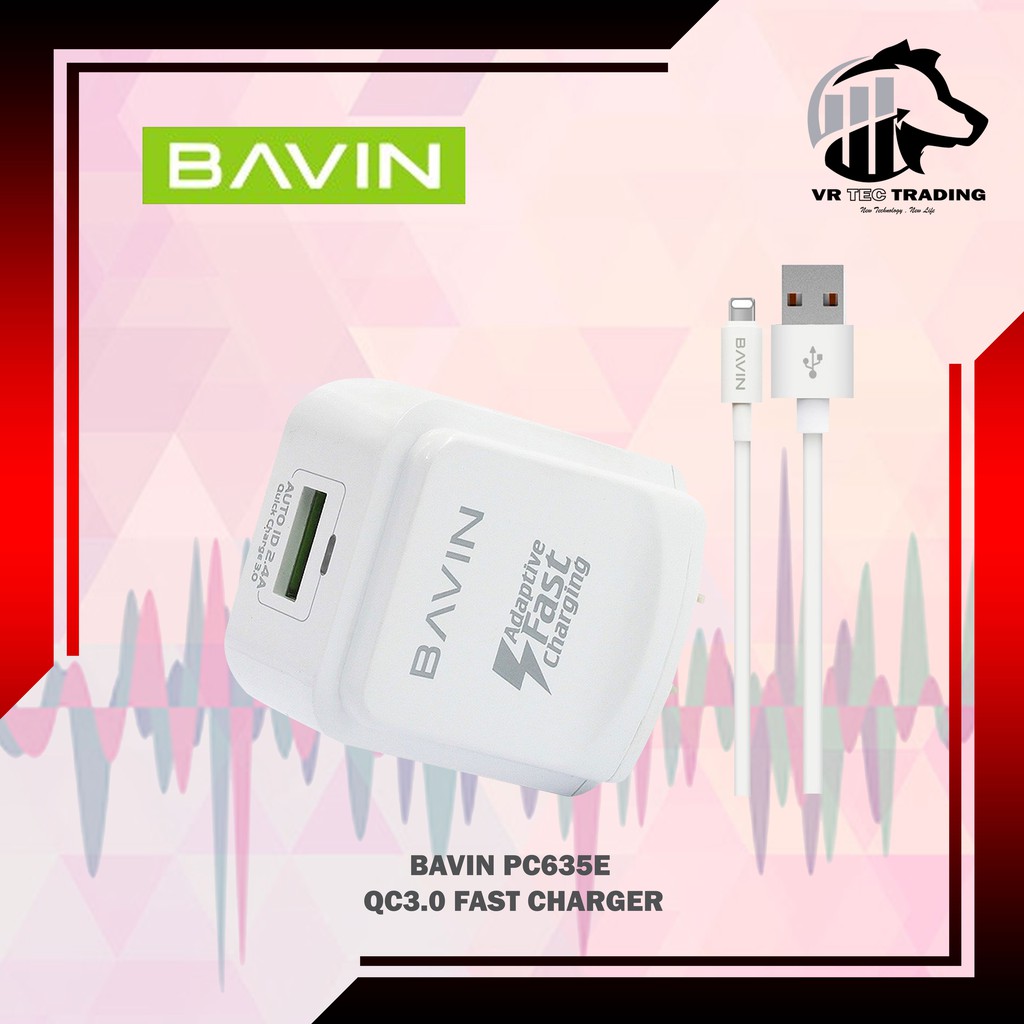 🇲🇾Ready Stock💕BAVIN PC635 3.0 Qualcomm Fast Charger w/ 1 meter micro charging cable | Shopee ...