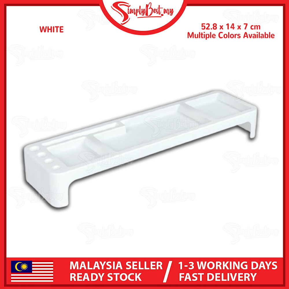 SIMPLYBEST PC Desktop Storage Rack Organizer Multi Compartments ...