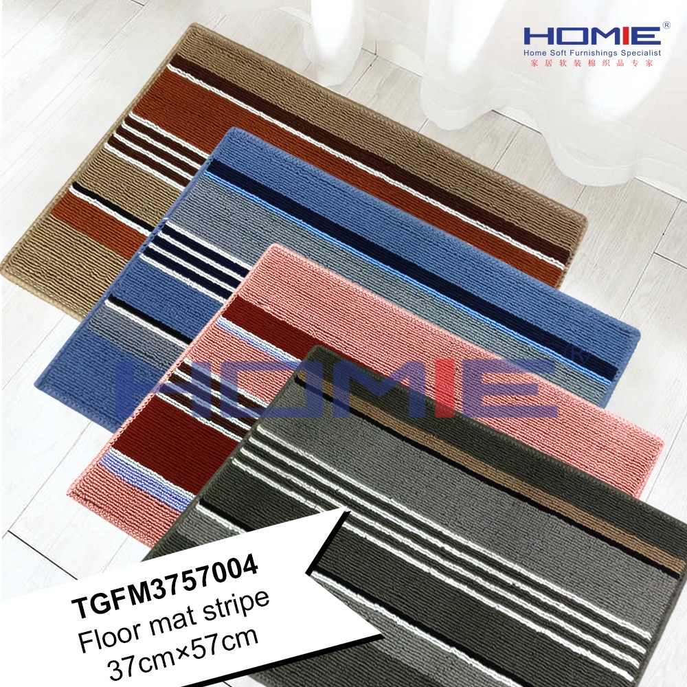 HOMIE Floor Mat Stripe (37CM x 57CM) | Shopee Malaysia