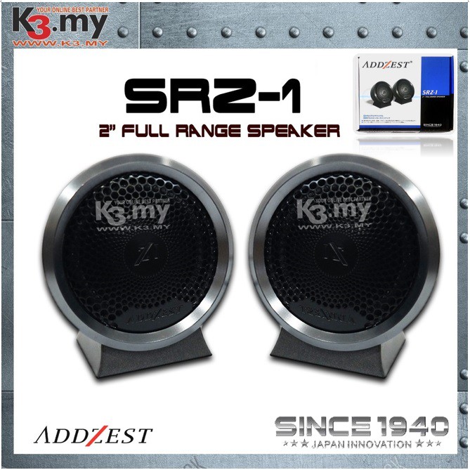 Addzest SRZ-1 2" Inch Full Range Vehicle Car Speaker (One Pair ...