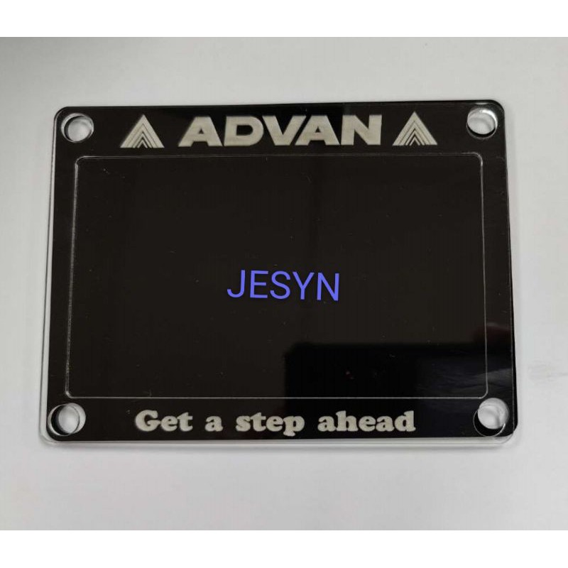 SANDLAST ACRYLIC ROAD TAX STICKER HOLDER - ADVAN / HONDA / TOYOTA ...
