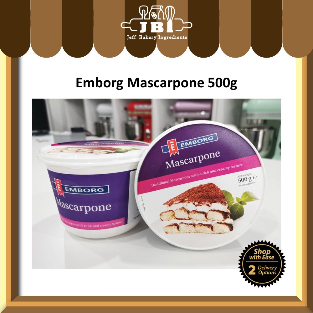 Emborg Mascarpone Cheese 马斯卡彭奶酪 500g Tiramisu | Shopee Malaysia