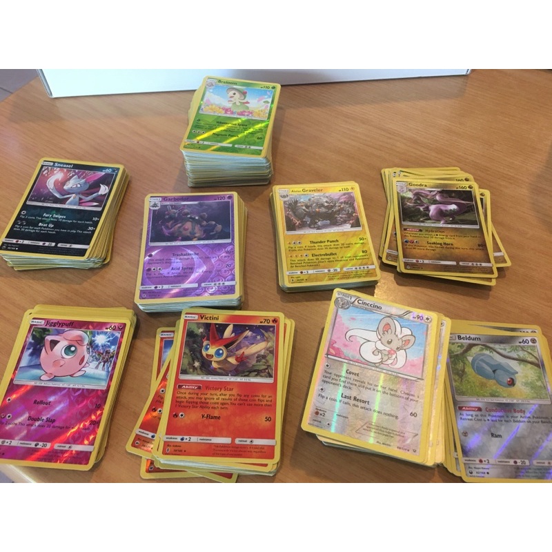 Pokemon tcg Original cards lots all foil Common Uncommon Holo rare ...