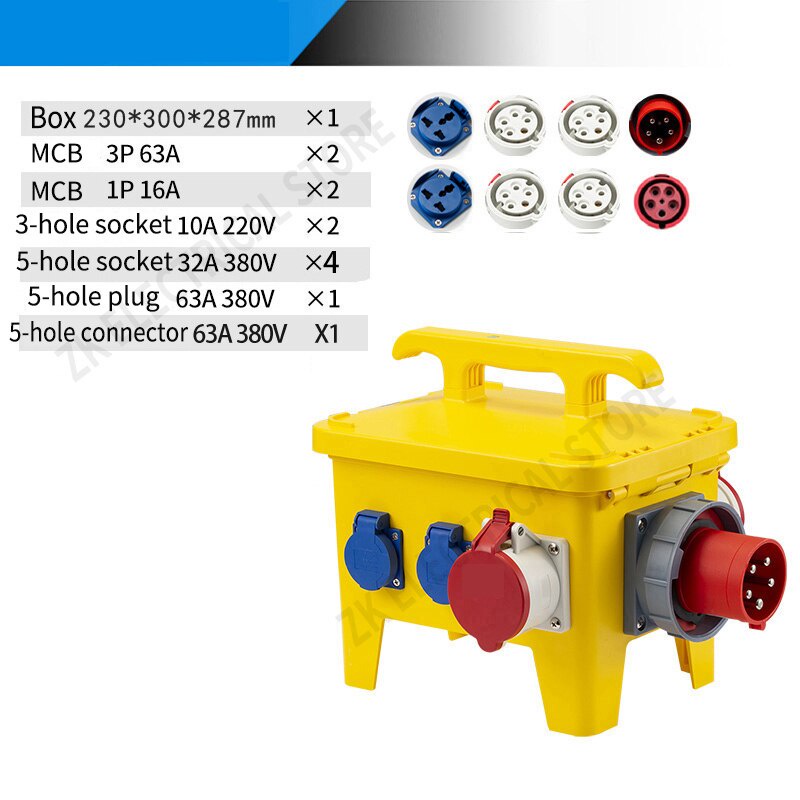 Portable Industry Socket Box Outdoors Waterproof Distribution Box More ...