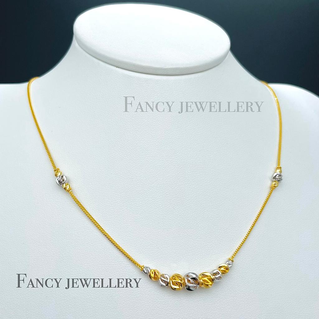 💎💎Fancy Jewellery💎💎 Emas 916 Rantai Leher Choker Bebola Belut Chrome ...