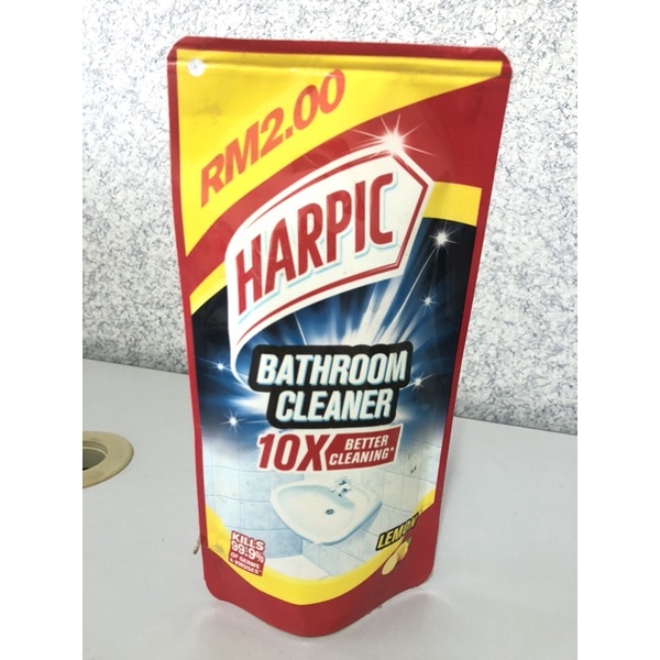 Harpic Bathroom Cleaner Lemon refill /trial pack 125ml | Shopee Malaysia