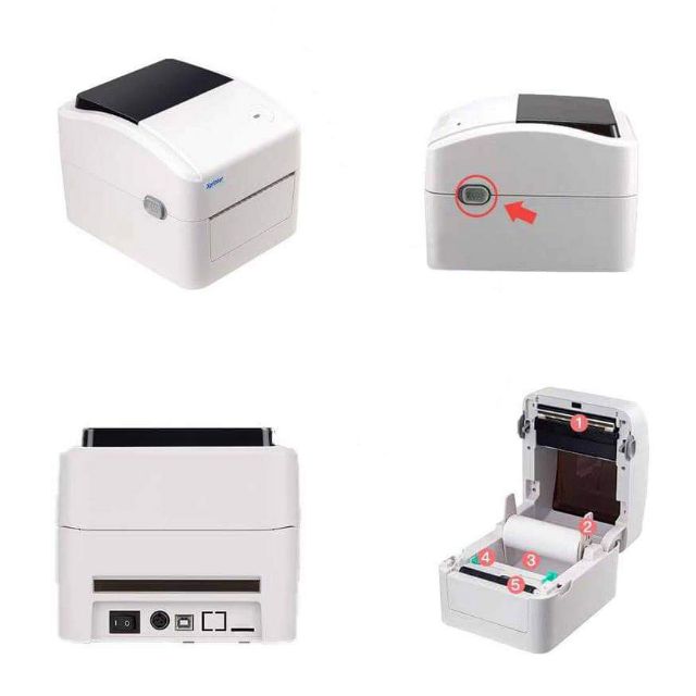 Iphone & Android bluetooth Shopee Easy Parcel A6 waybill Thermal ...