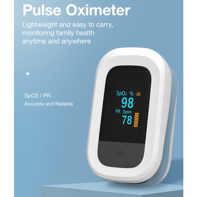 Yonker Fingertip Pulse Oximeter Blood Oxygen Saturation Monitor SPO2 Heart Rate Portable YK-82C ...