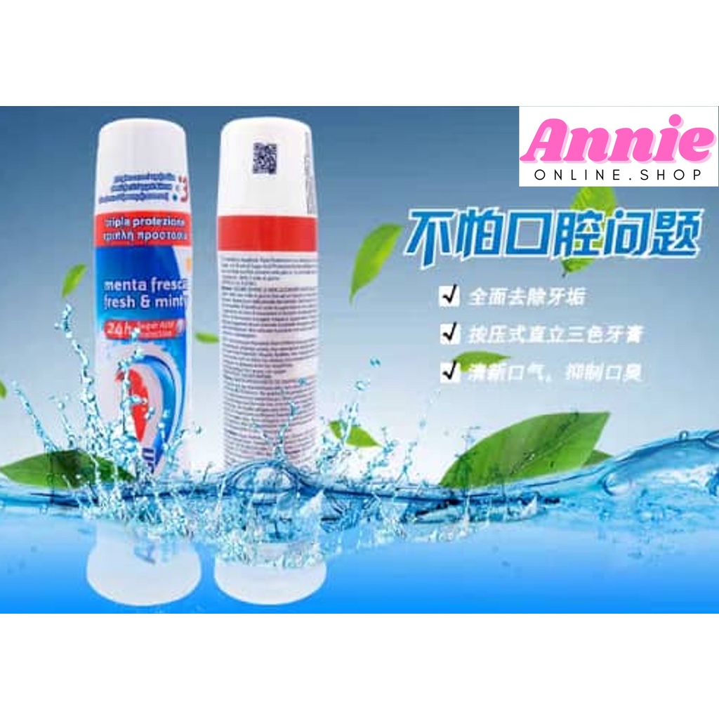 💯👍Original Aquafresh Tri-Color Toothpaste 100ml] 💯👍真品Aquafresh 三色牙膏 ...