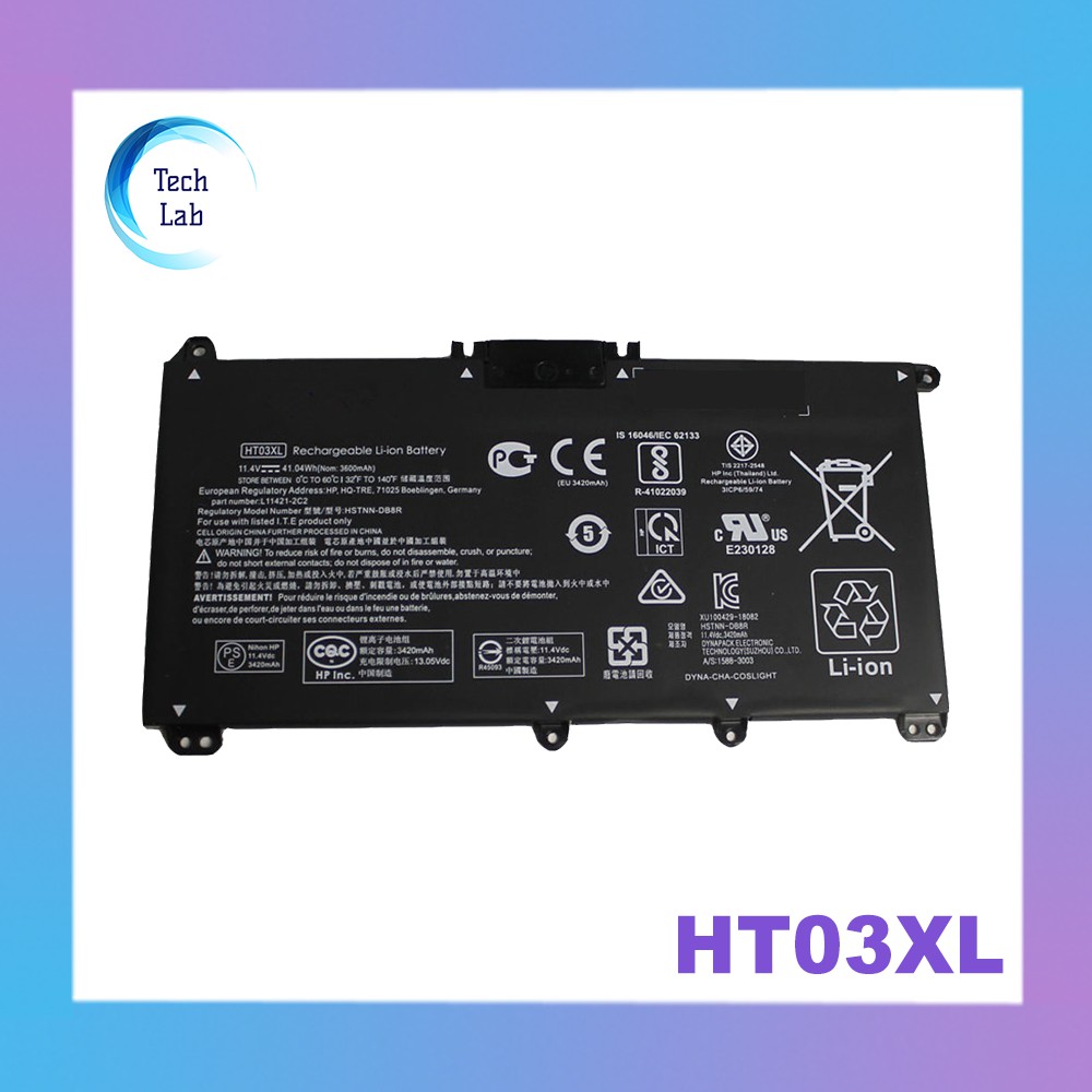 HP Pavilion 15-CS 15-CW 15S-FQ 15-DA 15-DB 15-DQ 15S-DU HT03XL Notebook ...