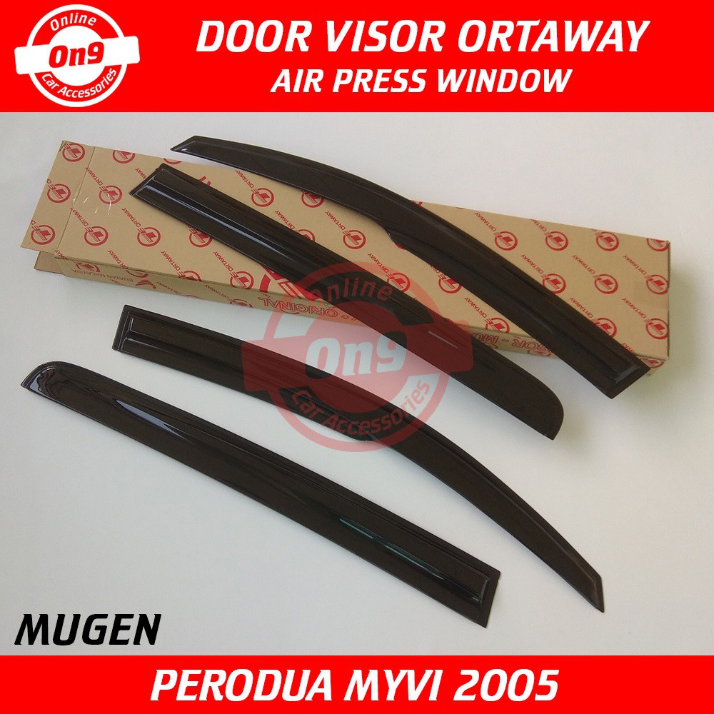 Perodua Myvi Old 2005 2006 2007 2008 2009 2010 Door Visor Ortaway Mugen Style Shopee Malaysia
