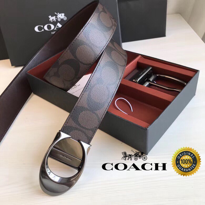 Coach belt men fashion belt double-sided usable length adjustable 64839 ...
