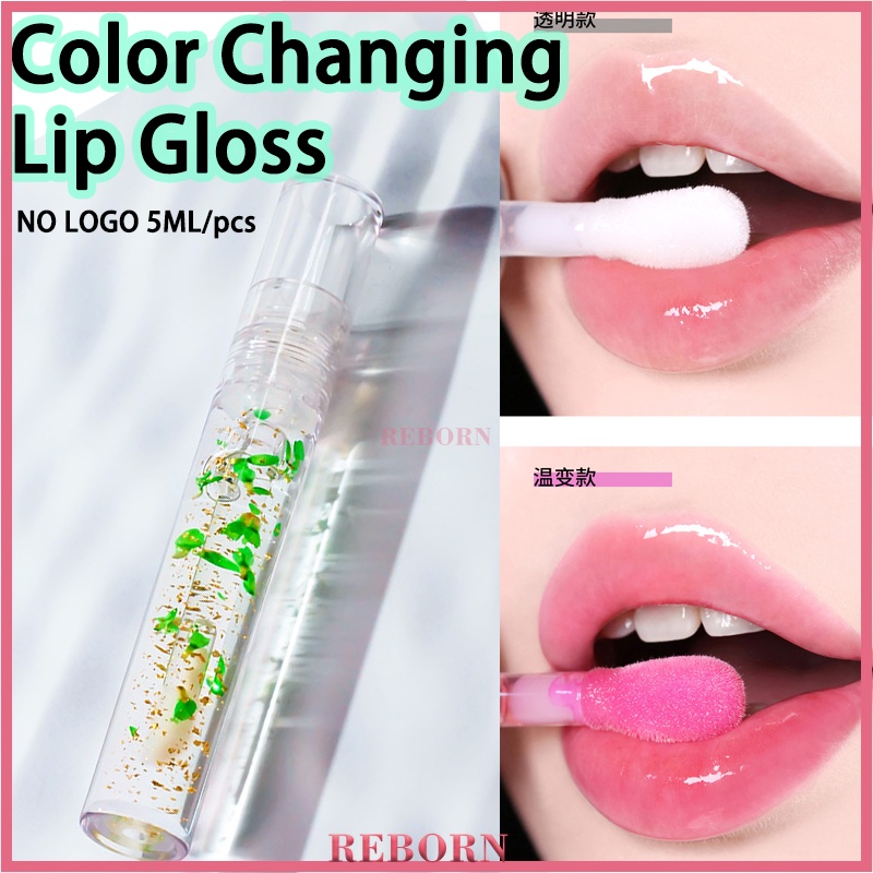 Color Changing Lip Gloss 5ML Petal Lip Gloss Transparent Temperature ...