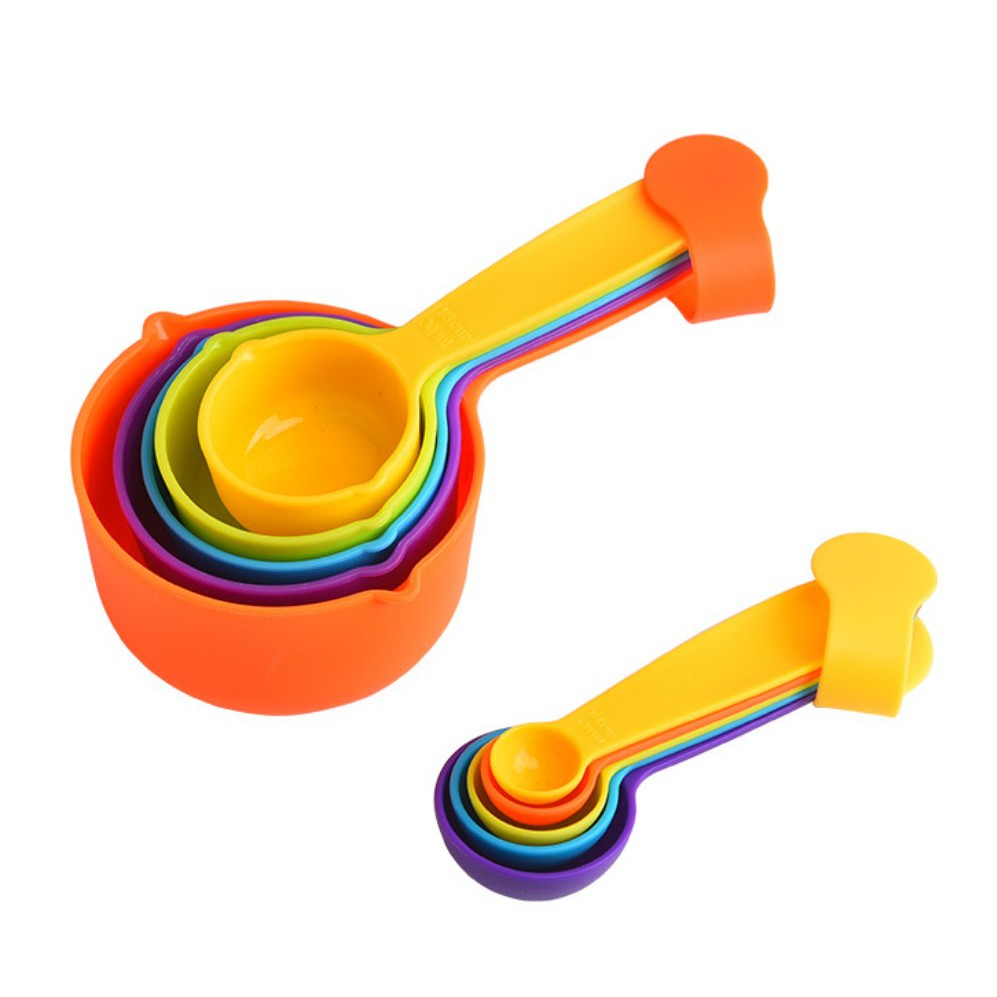 5 Pieces Multi-color Bakery Cooking/ Rainbow Cup / Baking Measuring Cup ...