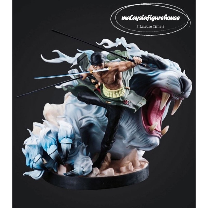 🔥READY STOCK🔥24CM ONE PIECE MODEL RORONOA ZORO FIGHTING TIGER COPY ...