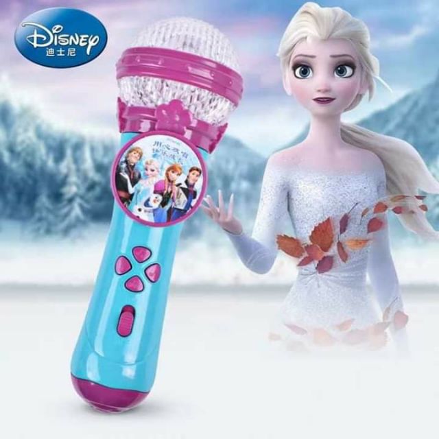 Disney frozen Children microphone mic singing karaoke Led light ...