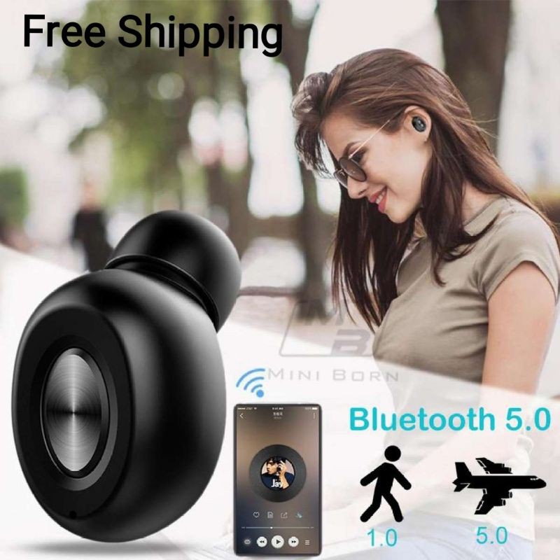 Mini born Wireless Earbud Mini Single Bluetooth Earphone Sport in Ear ...