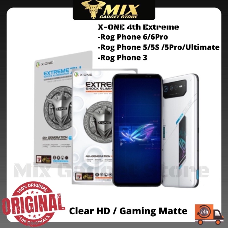 X-One 4th Extreme For ROG Phone 6 / 6Pro｜5 /5S / 5Pro /Ultimate ｜Rog Phone 3 Clear ｜Matte 6x ...