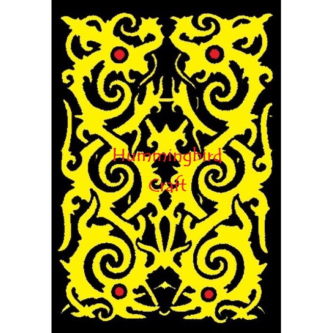 [Malaysia Ready Stock] 50x70cm Dayak Iban Ukiran Tattoo Pattern 5D DIY ...
