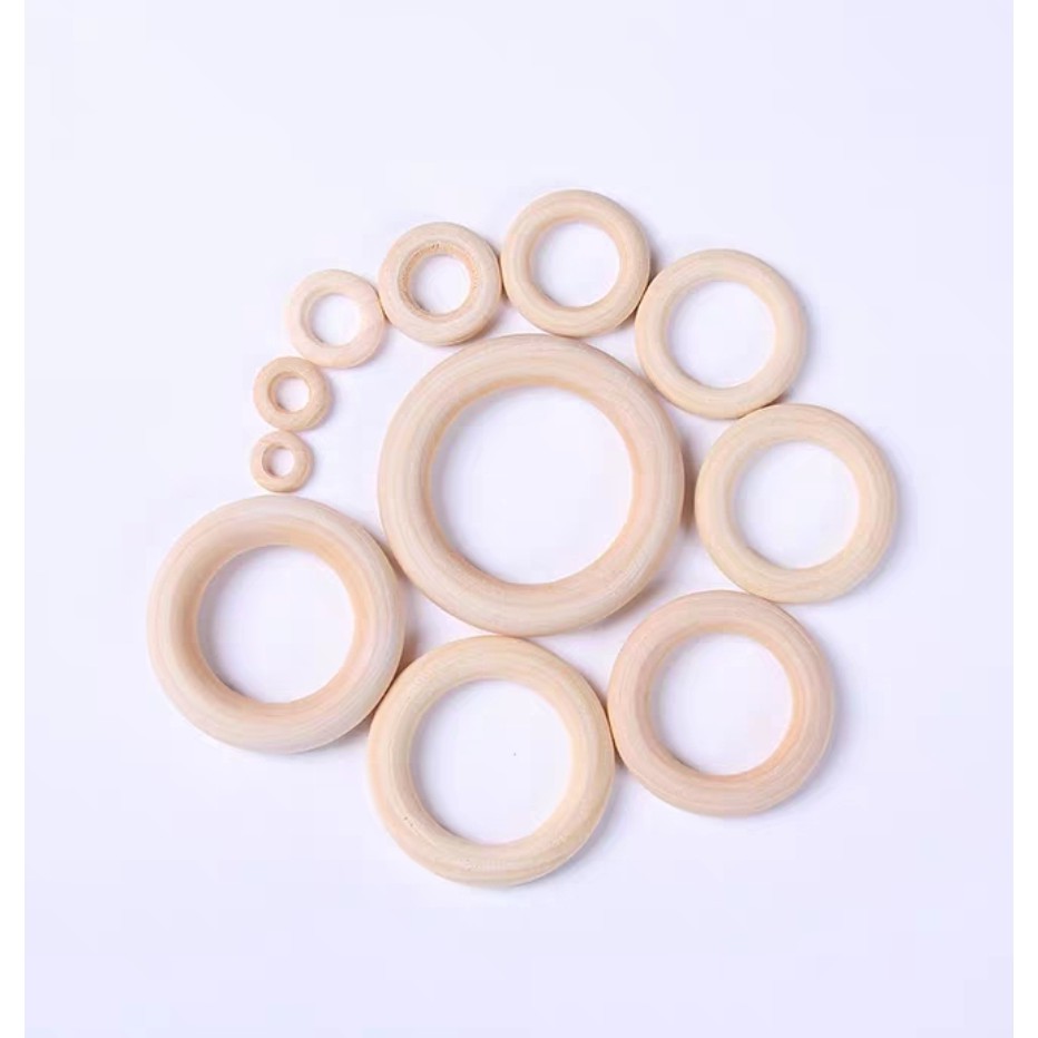 🇲🇾[READY STOCK] Macrame Wooden Ring/ DIY wooden buckle /Jewelry ...