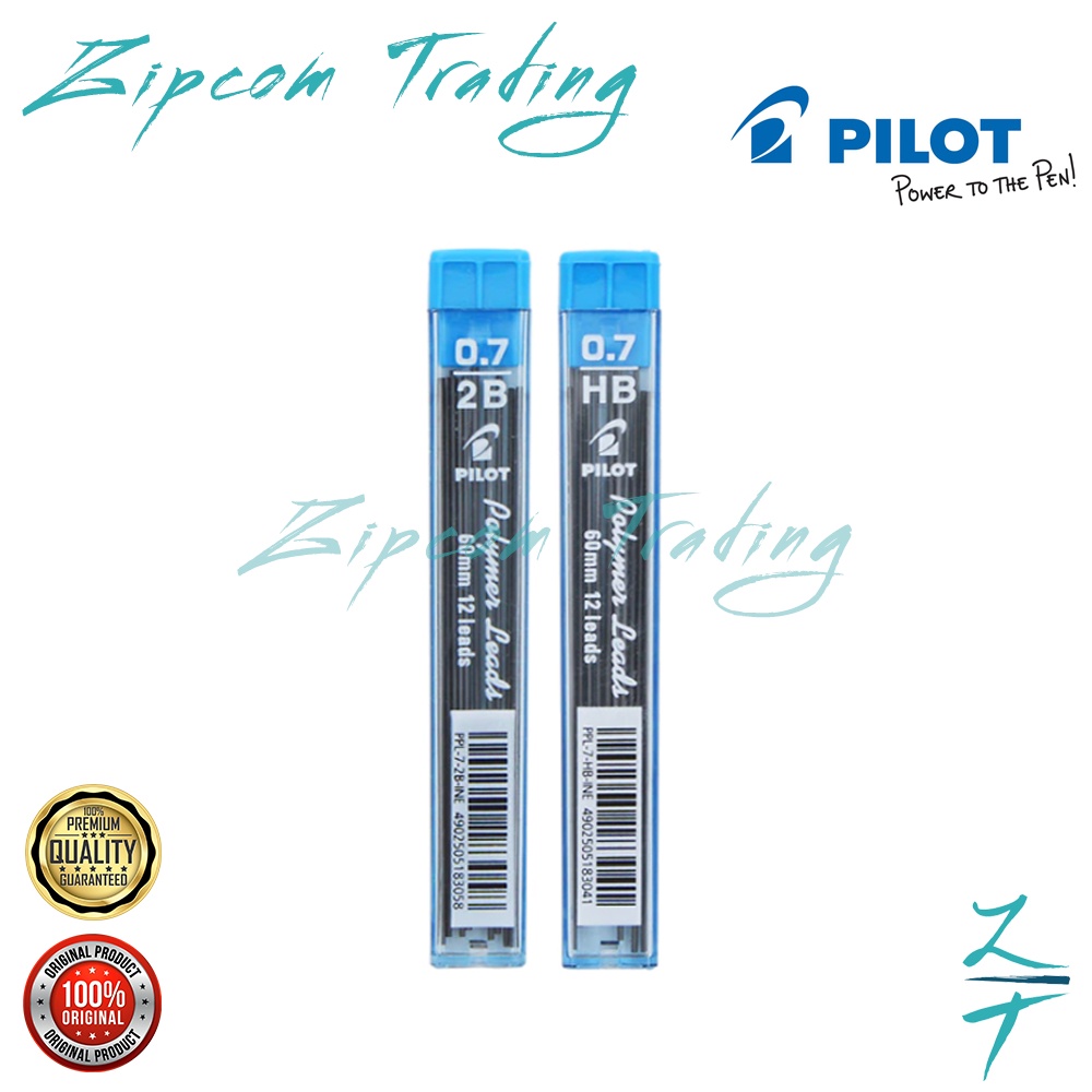 Pilot HB / 2B Polymer Mechanical Pencil Leads ( 0.3 / 0.5 / 0.7mm ...