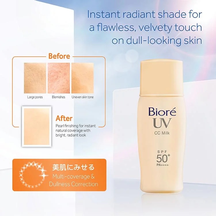 Biore UV Color Control Milk SPF50+ PA++++ 30ml (G) | Shopee Malaysia