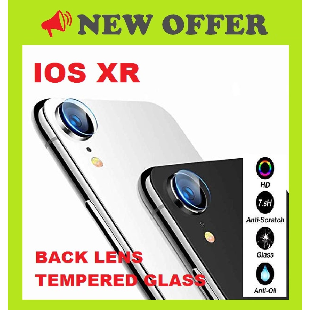 Lens Tempered Glass for iPhone XR Back Lens Camera Screen Protector ...
