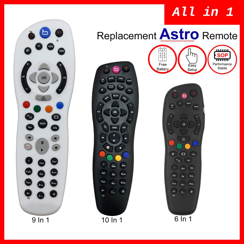 Replacement REMOTE CONTROL For ASTRO PVR, ASTRO BEYOND, NJOI with ...