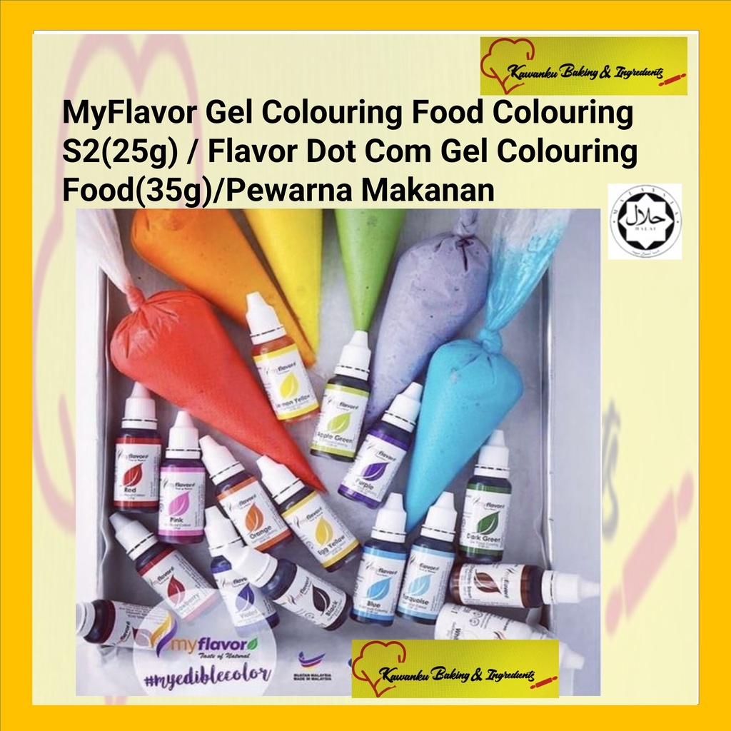 🔥Offer item 🔥My Flavor Gel Colouring Food Colouring S2(25g) / Flavor ...