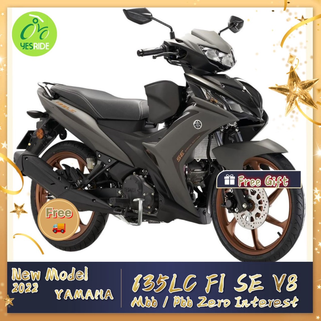 YAMAHA 135LC FI SE matt black | Shopee Malaysia