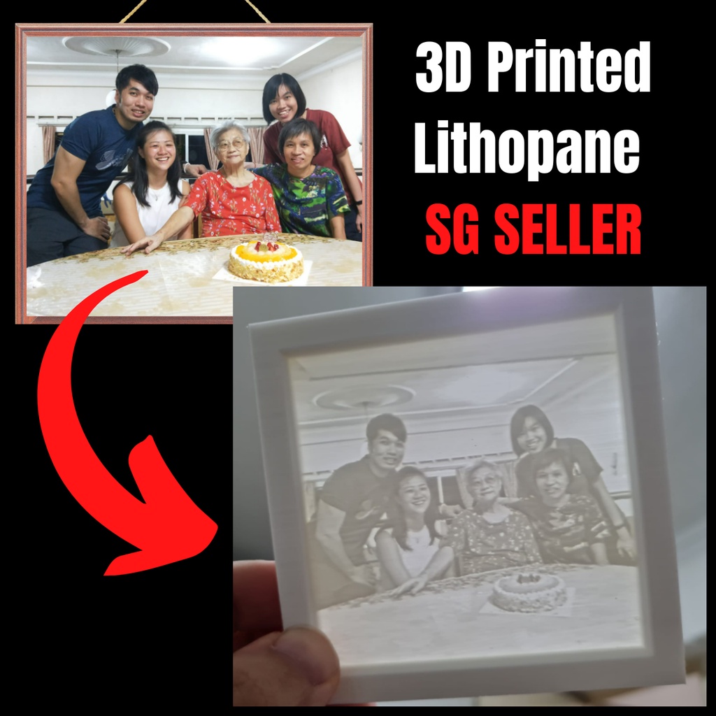 3D Printed Lithophane | Photo Frame & Portrait | 3D Printed Souvenir ...