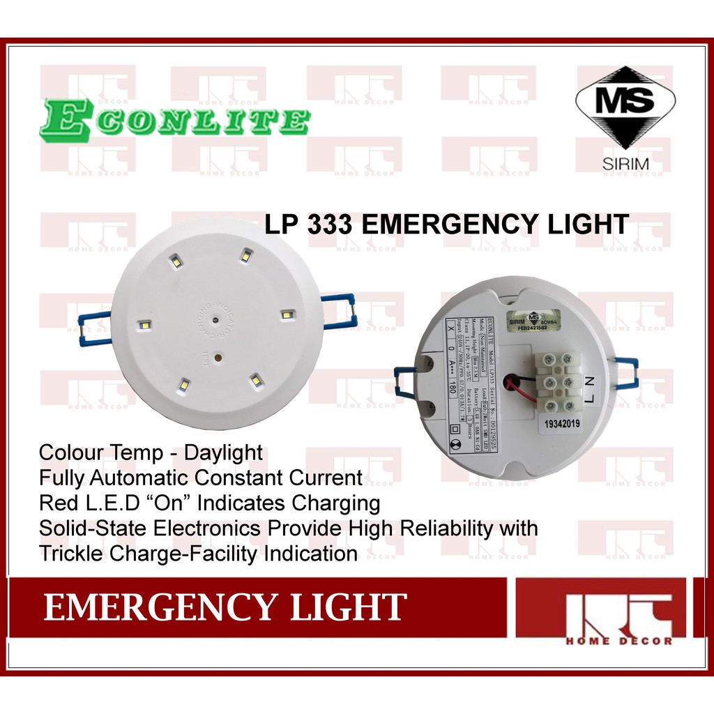 Econlite LP 333 LED Emergency Light | Shopee Malaysia