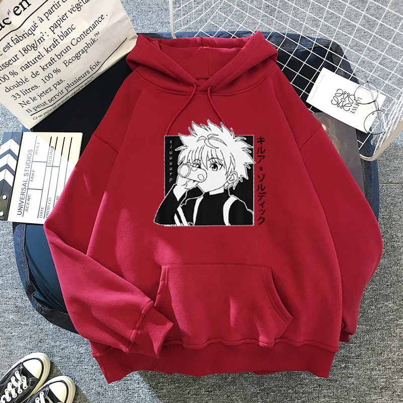 Kawaii Hunter X Hunter Men Pullover Unisex Hoodies Sweatshirt Killua ...