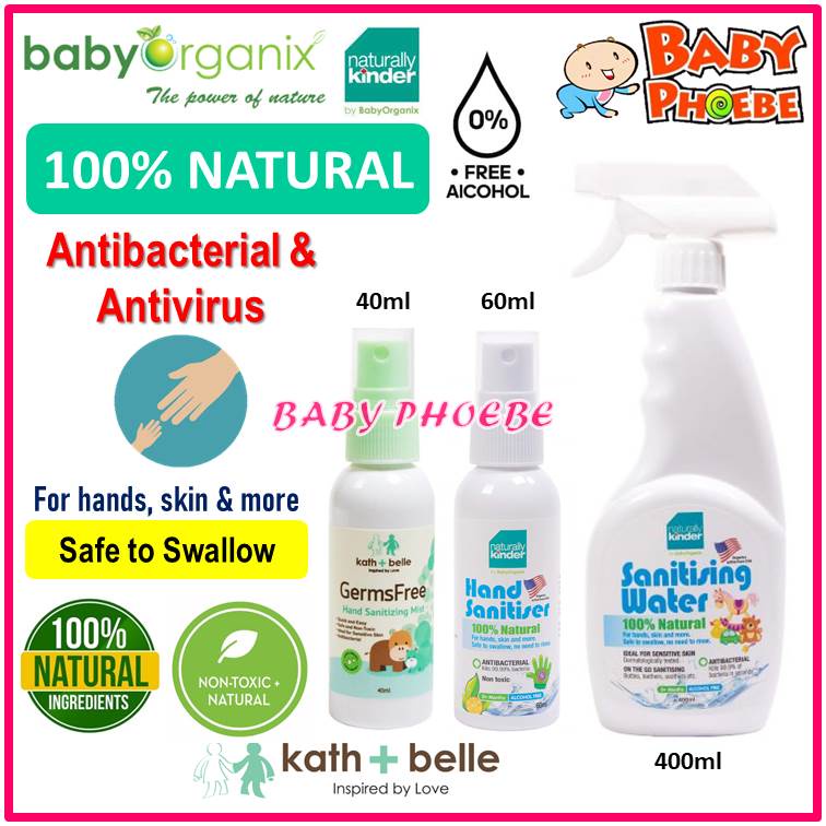 Baby Organix Antivirus Antibacterial Hand Sanitising Sanitizer ...
