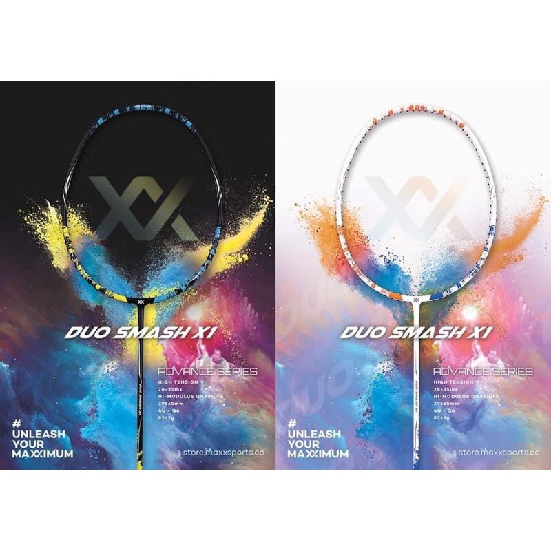MAXX Badminton Racket - DUO SMASH X1 （Free String and grip） | Shopee ...